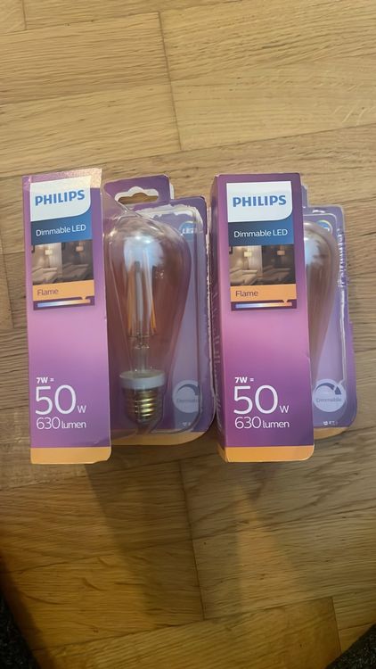 Philips LED Lampe, dimmbar, 7W, 630 Lumen, Warmes Licht (Gebraucht) in ...