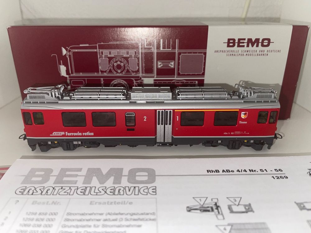 Bemo RhB ABe 4/4 III 53 Tirano Digital Sound - Neu | Kaufen auf Ricardo