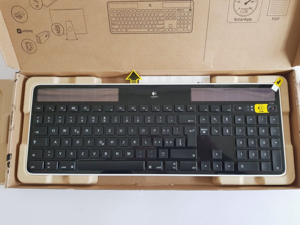 LOGITECH Wireless Solar Tastatur K750 für Mac (Neu (gemäss Beschreibung)) in Suhr für CHF 19 ...