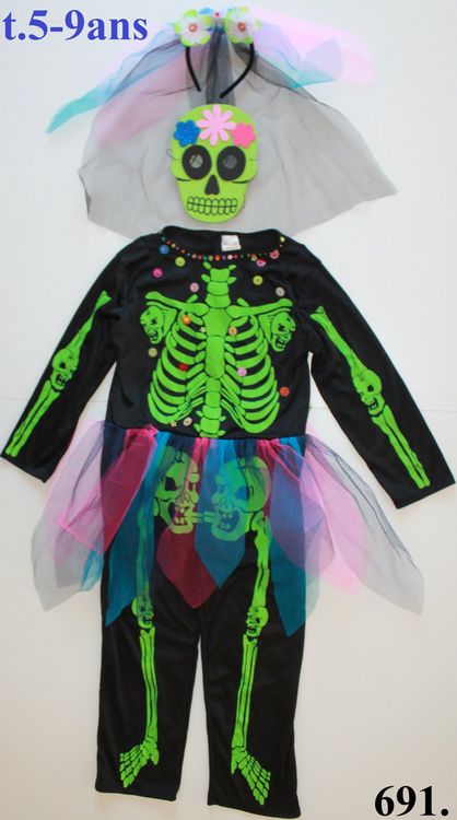 Costume squelette / Skelett t. 5 - 9 ans (Gebraucht) in Peseux für CHF 19 – mit Lieferung auf ...