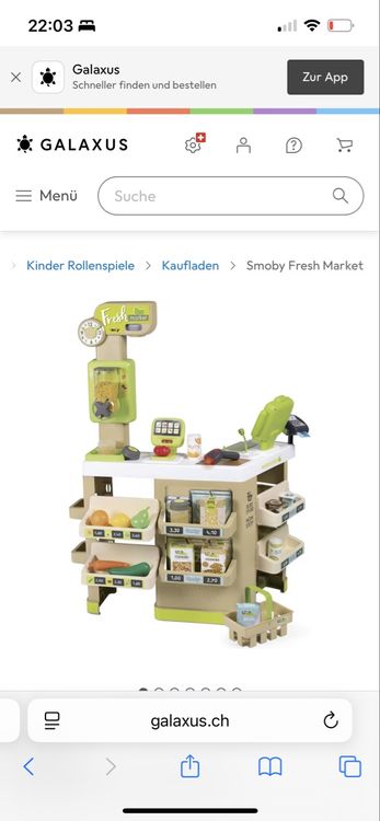 Smoby Kaufladen Fresh Market mit viel Zubehör wie neu! (Gebraucht) in ...