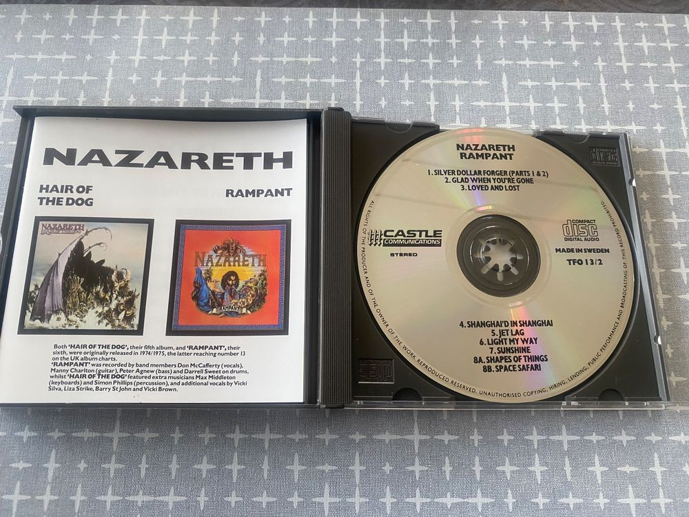 2 x Nazareth - Hair of the Dog / Rampant (2 CD’s) (Neu (gemäss ...