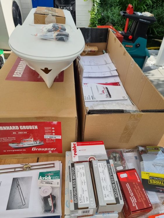 RC Modellschiff Bernahrd Gruben mit Fidi Graupner Bausatz (Neu und ...