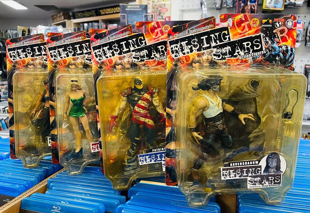 RISING STARS ACTION FIGURES (4 Stück) Originalverpackungen (Neu (gemäss ...