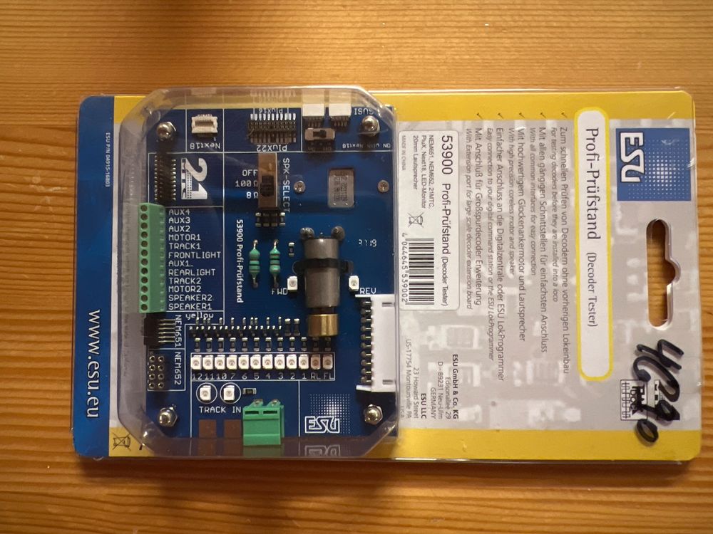Profi Prüfstand ESU (Decoder Tester) (Neu und originalverpackt) in ...