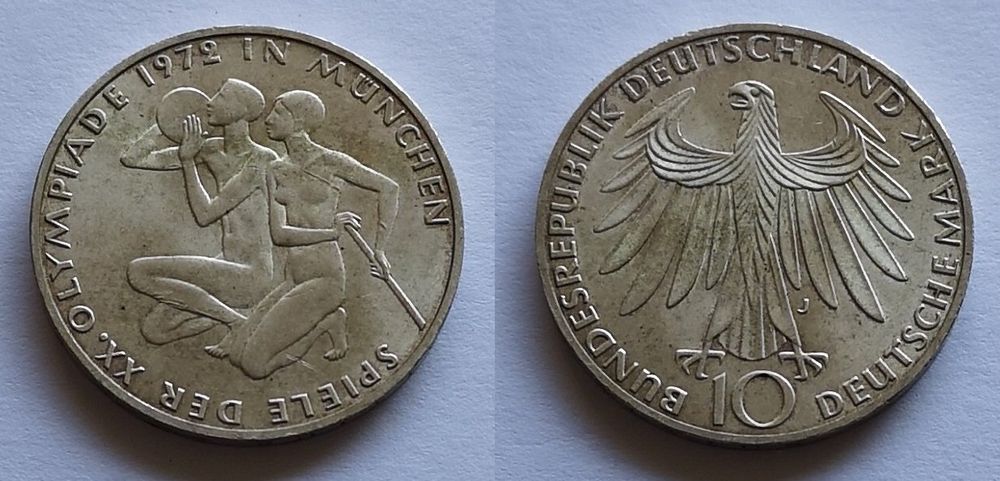 Deutschland 10 DM Silbermünze Olympische Spiele München 1972 | Kaufen ...