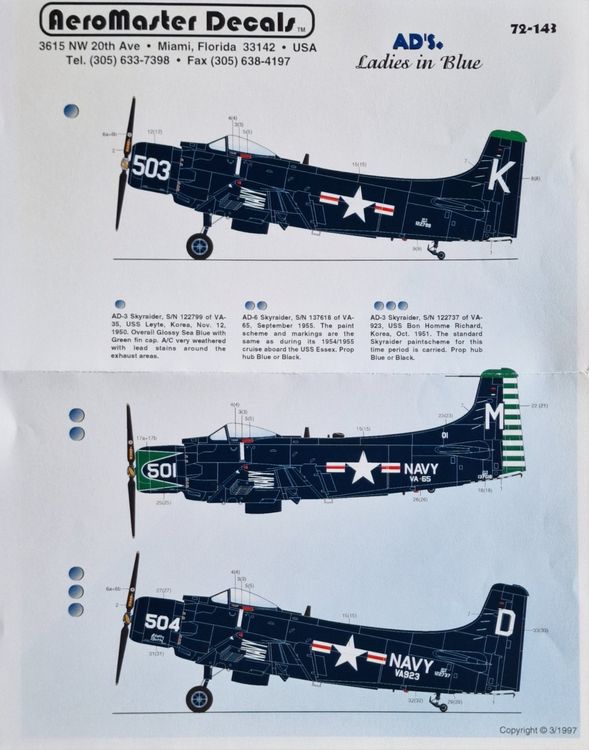 Original Aero Master Decal Aviatik AD Ladies in Blue 1/72 (Gebraucht ...