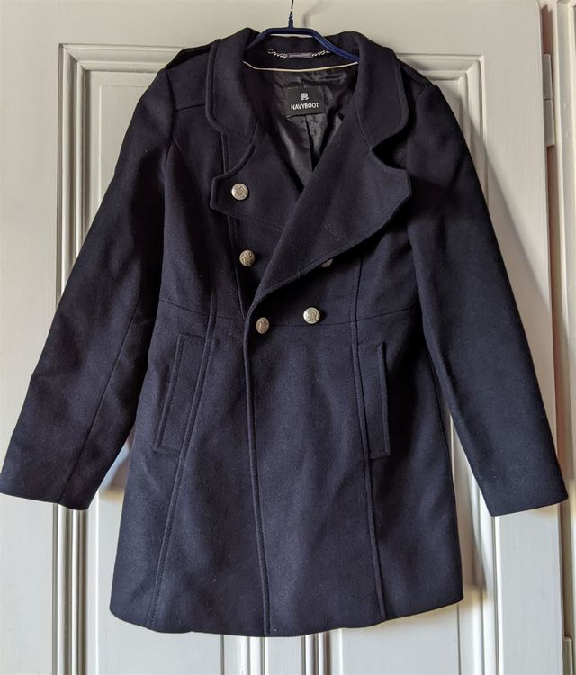 NAVYBOOT : Caban en lainage marine lagenlook 34-36 (Neu (gemäss ...