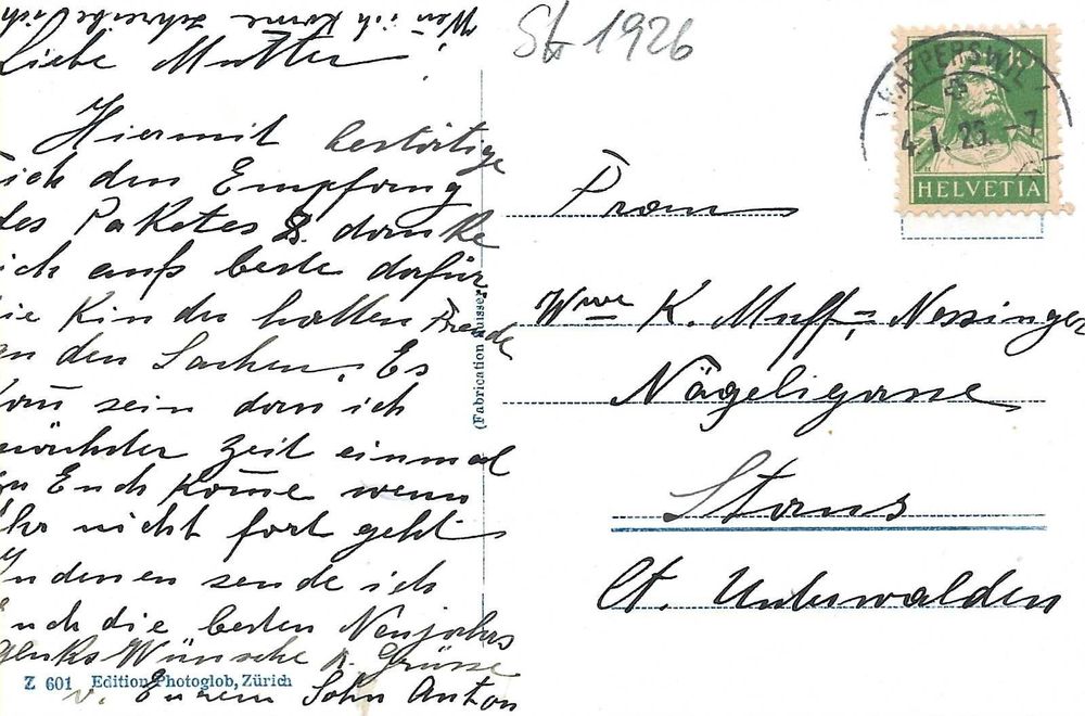 Rapperswil SG Rapperswil Quai mit Hotel Du Lac 1926 | Kaufen auf Ricardo