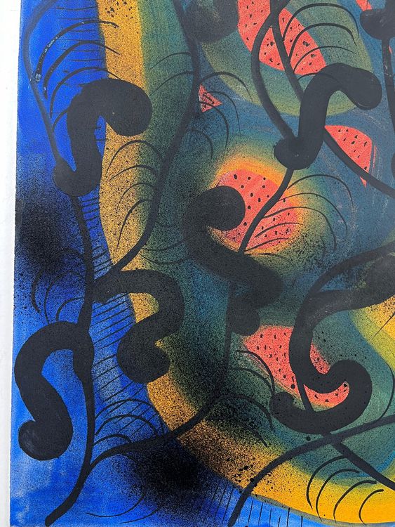 Rudolf Sauter (1923) Grosse Abstrakte Gemälde | Kaufen auf Ricardo