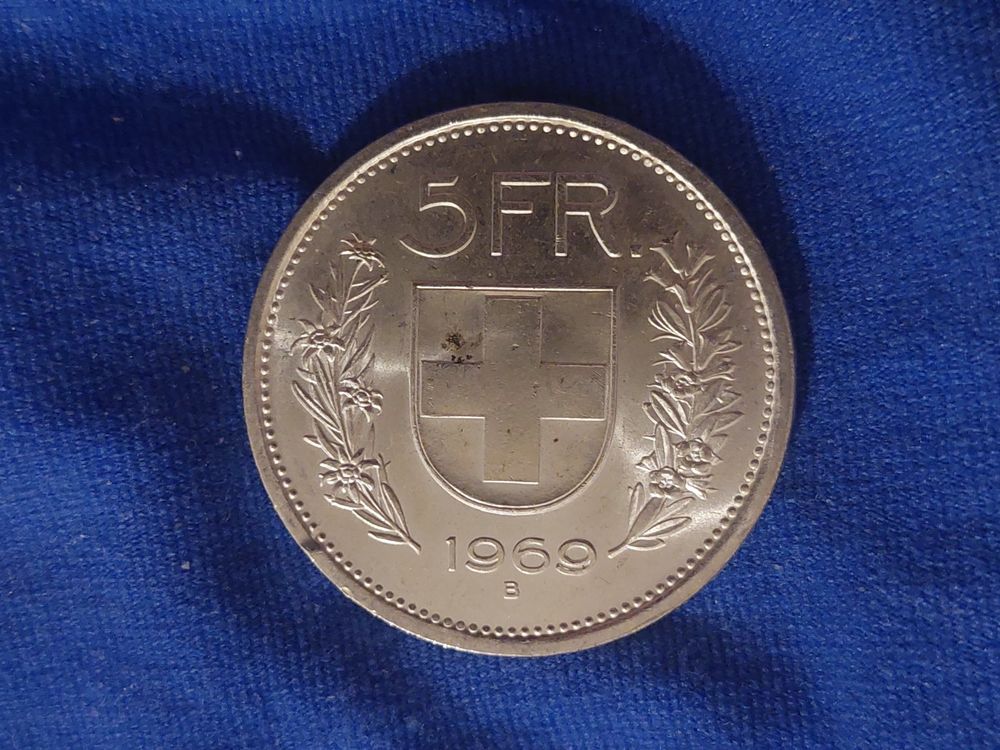 5 Franken 1967 Silbermünze (Gebraucht) in Elsau für CHF 9 – mit Lieferung auf Ricardo kaufen