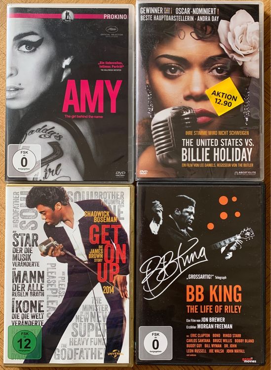 Lot 4 Musik Filme DVDs Amy Winehouse BB King James Brown … (Gebraucht ...