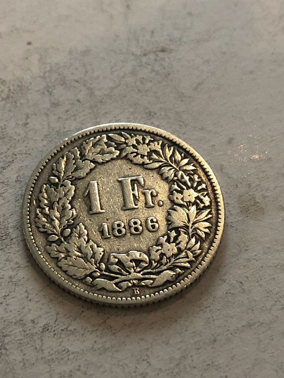 Schweiz 1 Franken 1886 Silber Rar (Gebraucht) in Flumenthal für CHF 10 – mit Lieferung auf ...