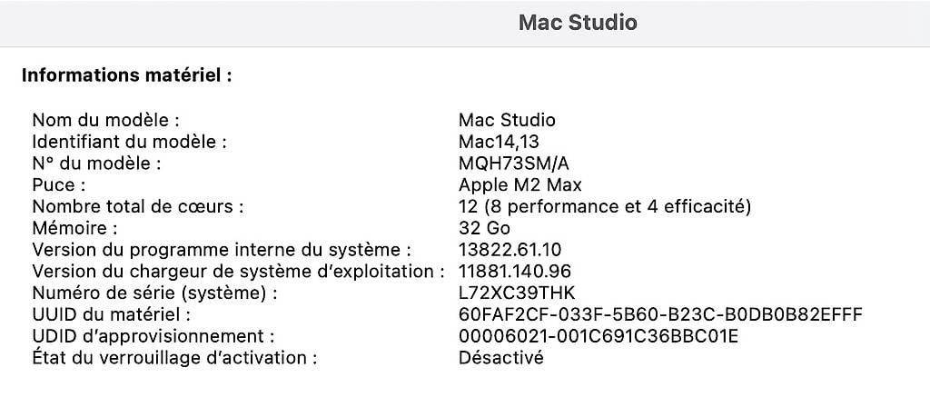 Mac Studio M2 Max (Neuf (Voir description)) à Farvagny-le-Grand pour ...