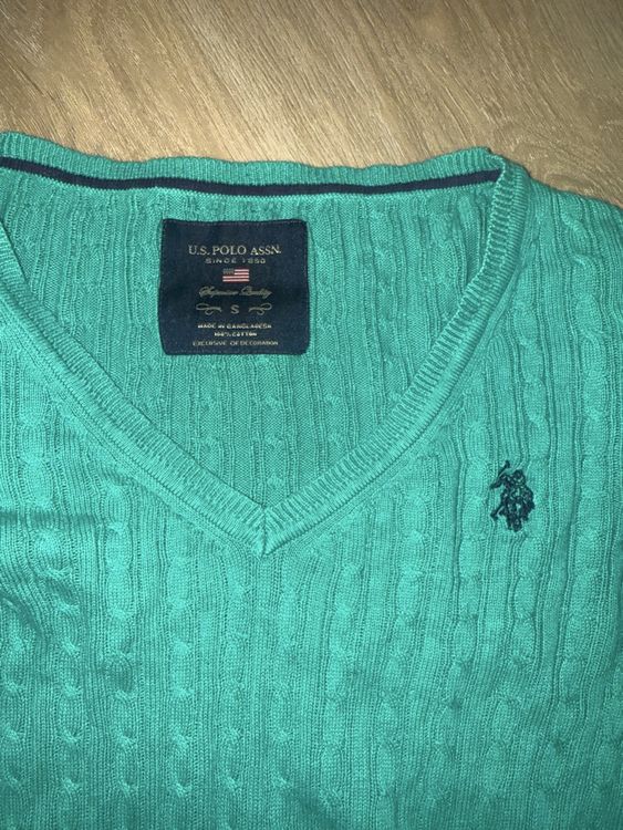 US Polo Assn. Pullover, Gr. S, türkis - ideal für den Frühli (Neu ...