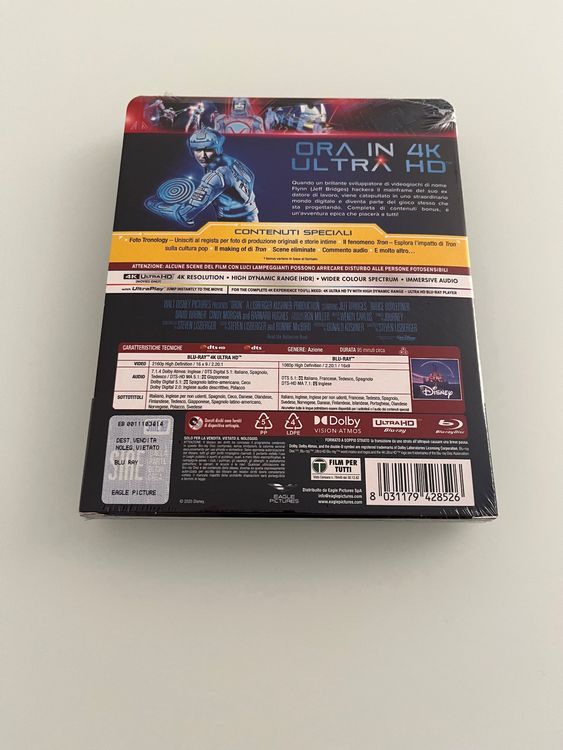 Tron + Tron Legacy (4K Ultra HD + Blu-Ray Disc - SteelBook) (Nuovo e ...