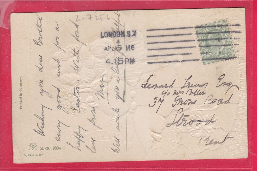 PRÄGEKARTE, EASTER GREETINGS, (Gebraucht) in Oberrieden für CHF 3 – mit ...