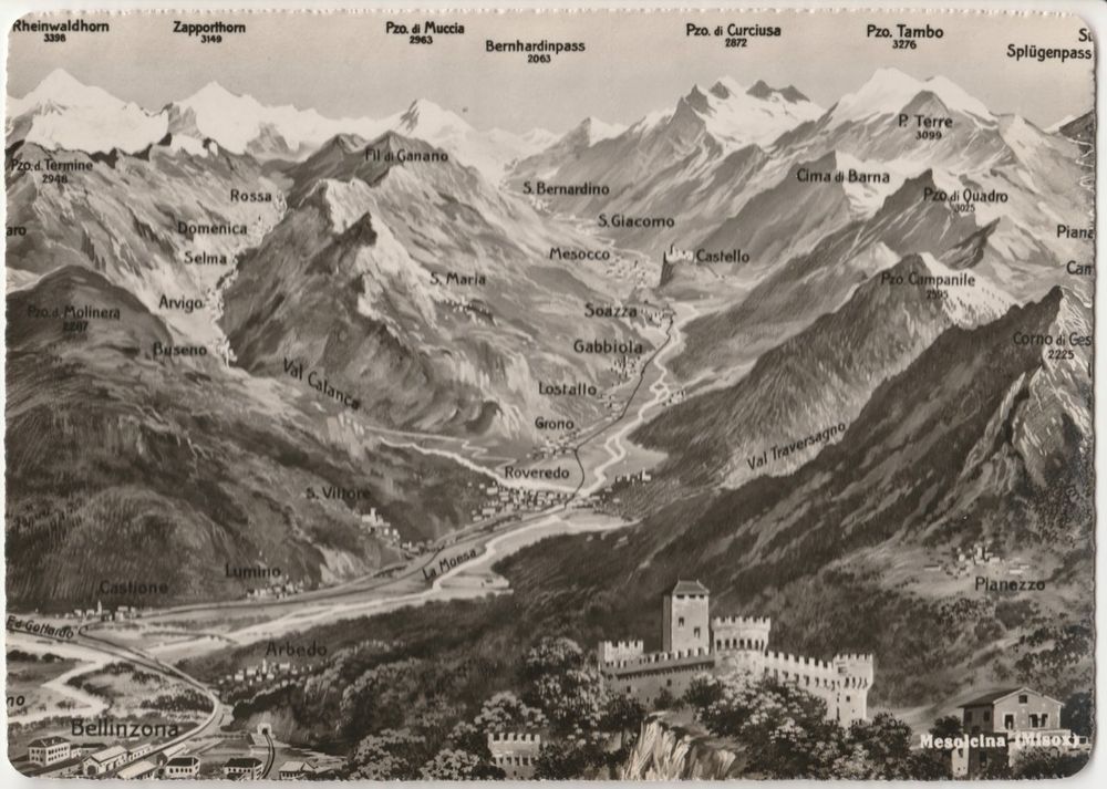 Mescolcina - (Misox) - Reliefkarte (Gebraucht) in Fällanden für CHF 3 – mit Lieferung auf ...