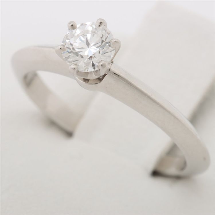 Bague Tiffany Solitaire Pt950 3.5g Diamant 0.29 Ct | Kaufen auf Ricardo