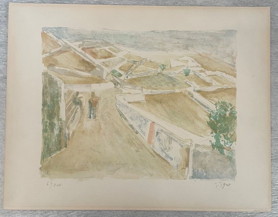 Jean Jacques Gut (1924-2002) Lithografie Handsigniert (Gebraucht) in Root für CHF 10 – mit ...