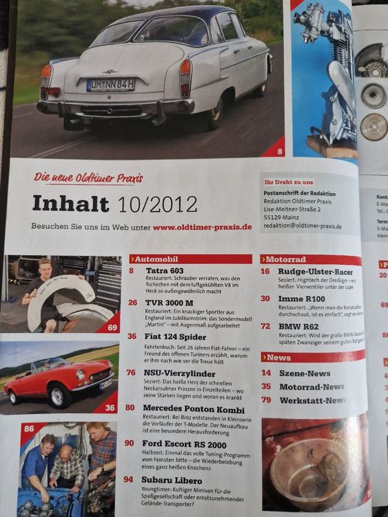 Tatra 603 Ford Escort RS 2000 Imme R 100 Mercedes Ponton Ko | Kaufen ...