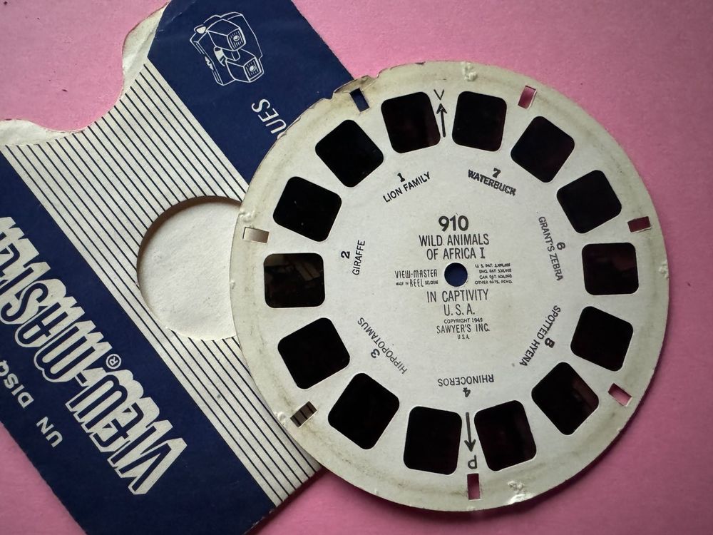 View-Master 3D: Nr. 910 WILD ANIMALS OF AFRICA IN CAPTIVITY (Gebraucht ...