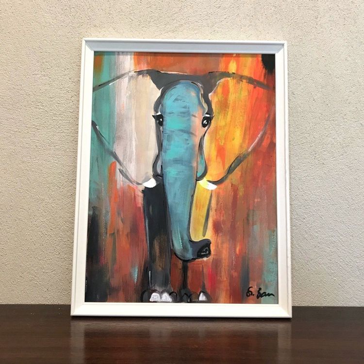 Elefant Urban Pop Art Kunst Acryl Bild | Kaufen auf Ricardo