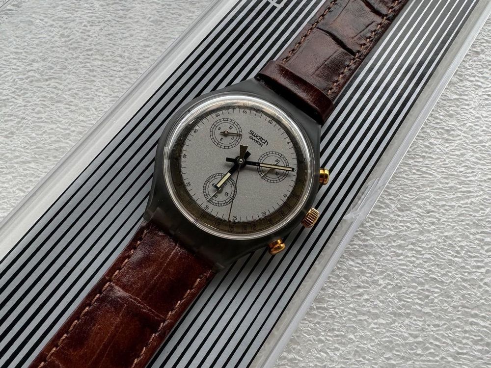Swatch *CHRONO*GOLDFINGER*SCM100*NEU Ungetragen*1991 (Neu und originalverpackt) in Schaffhausen ...