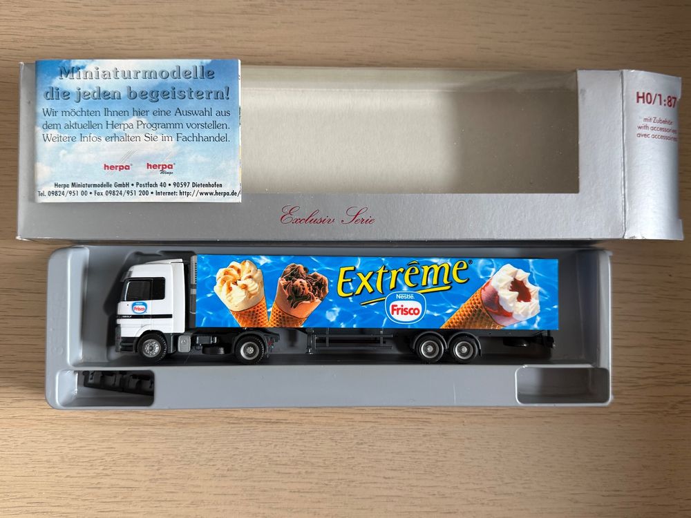 Mercedes Actros Frisco-Findus Glace « Extrême » Herpa 1/87 (Neu und ...