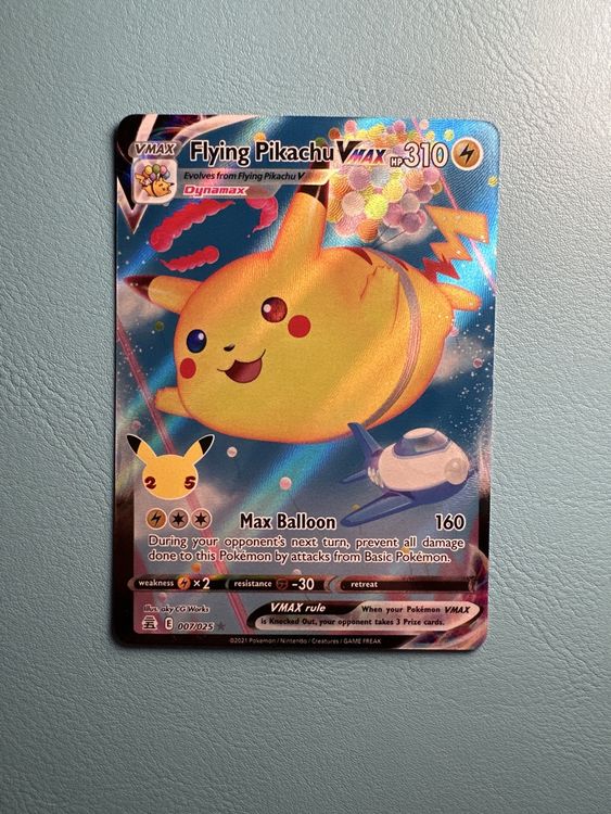 Pokemon Flying Pikachu VMAX Fullart Rare Wunderschön Top | Kaufen auf ...