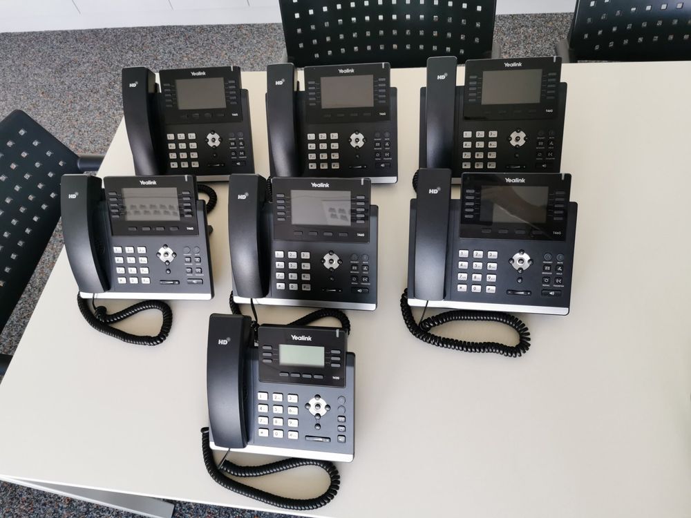 Yealink Tischtelefon 6x SIP-T46G und 1x SIP-T42G | Kaufen auf Ricardo