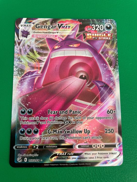 Pokemon Gengar VMAX 320 HP selten (Gebraucht) in Lommiswil für CHF 15 ...