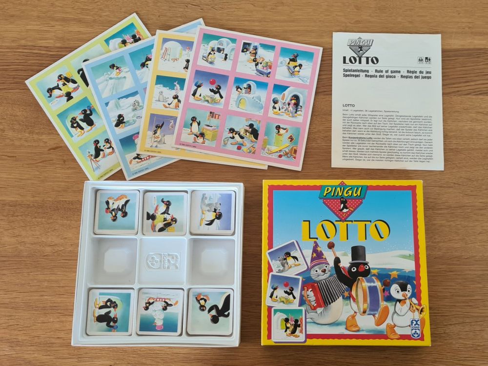 Vintage PINGU LOTTO Spiel - EDITOY 1992 (Gebraucht) in Winterthur für ...