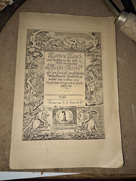TotenTanz Basel, J.J. Fuchs 1826, Antikes Buch (Gebraucht) in Kölliken ...