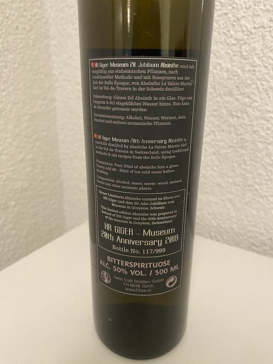 HR Giger museum 20 Jubiläum Absinthe | Kaufen auf Ricardo