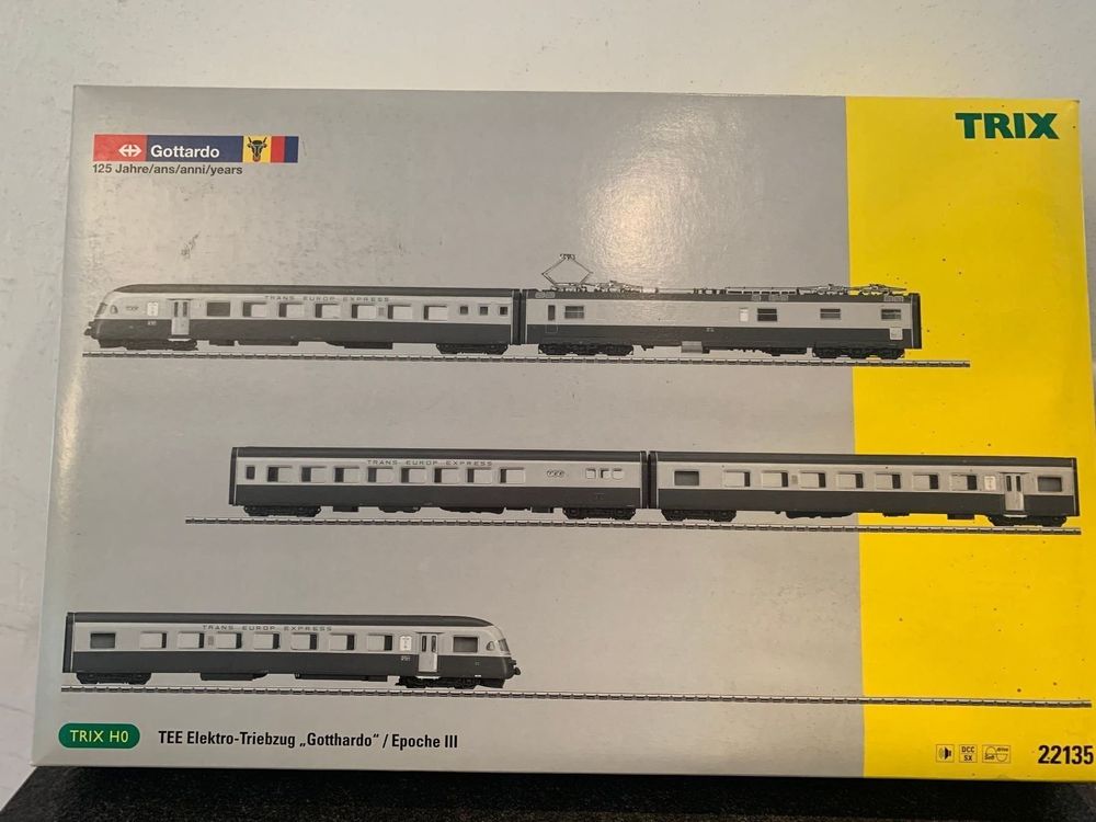 SBB Trix TEE Triebzug "Gottardo" 5-teilig digital SOUND (Gebraucht) in ...