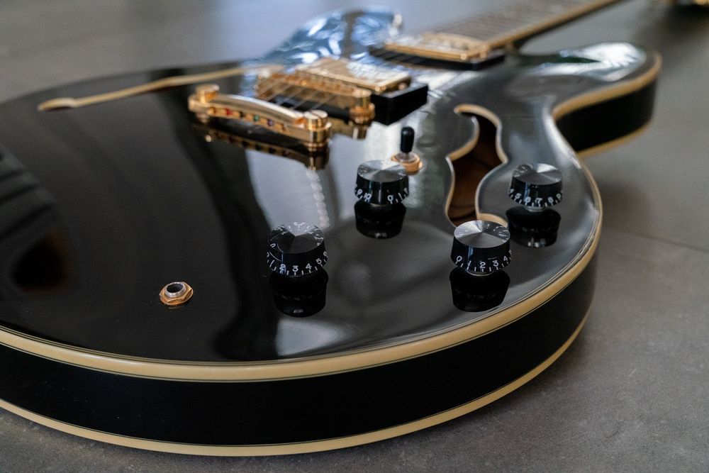 Semihollow E-Gitarre Epiphone Sheraton II mit Gibson PAF (Gebraucht) in ...