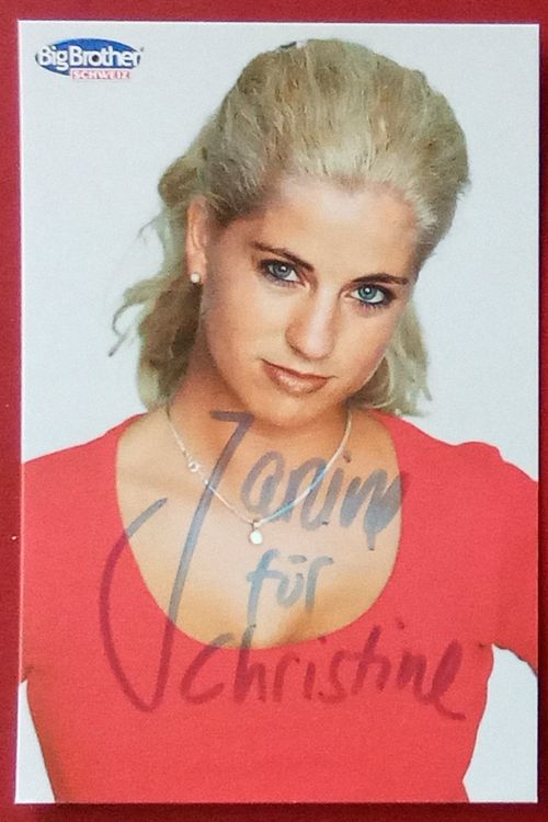Janine Big Brother Autogramm signiert Fotopostkarte 10x15cm (Gebraucht ...