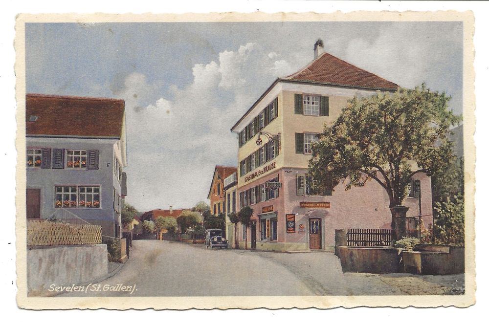 Sevelen (SG) Rheintal - Gasthaus zur Traube - um 1920 (Gebraucht) in Engelburg für CHF 18.9 ...