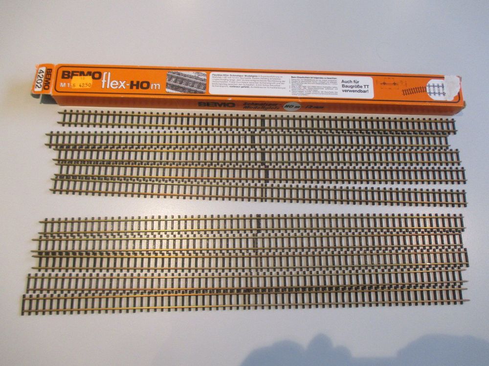 Bemo 4202 10 x Gerades Flexgleis 500 mm (Gebraucht) in Welschenrohr für CHF 40 – mit Lieferung ...