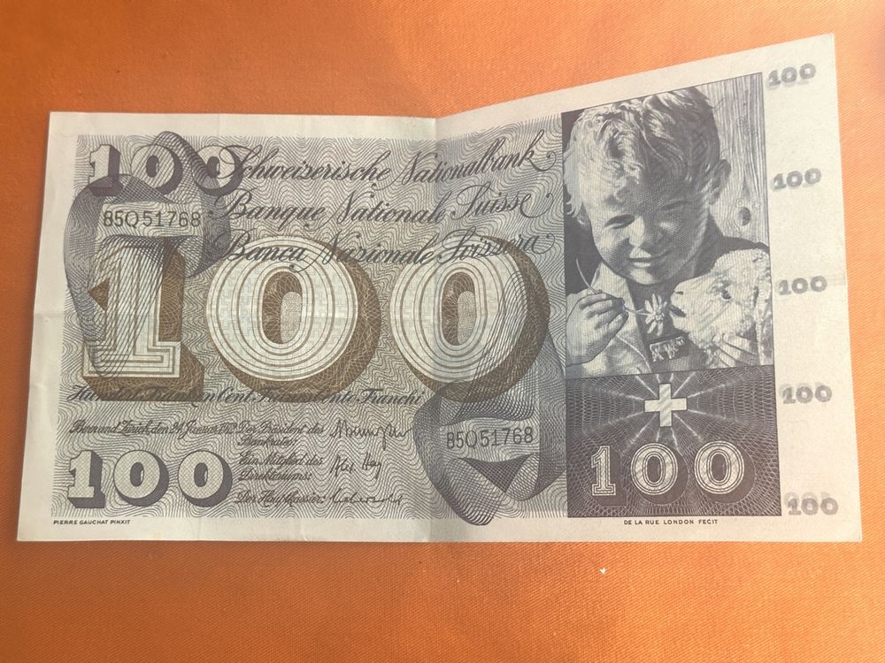 100er Note - Schweizer Nationalbank - Top Zustand! (Gebraucht) in ...
