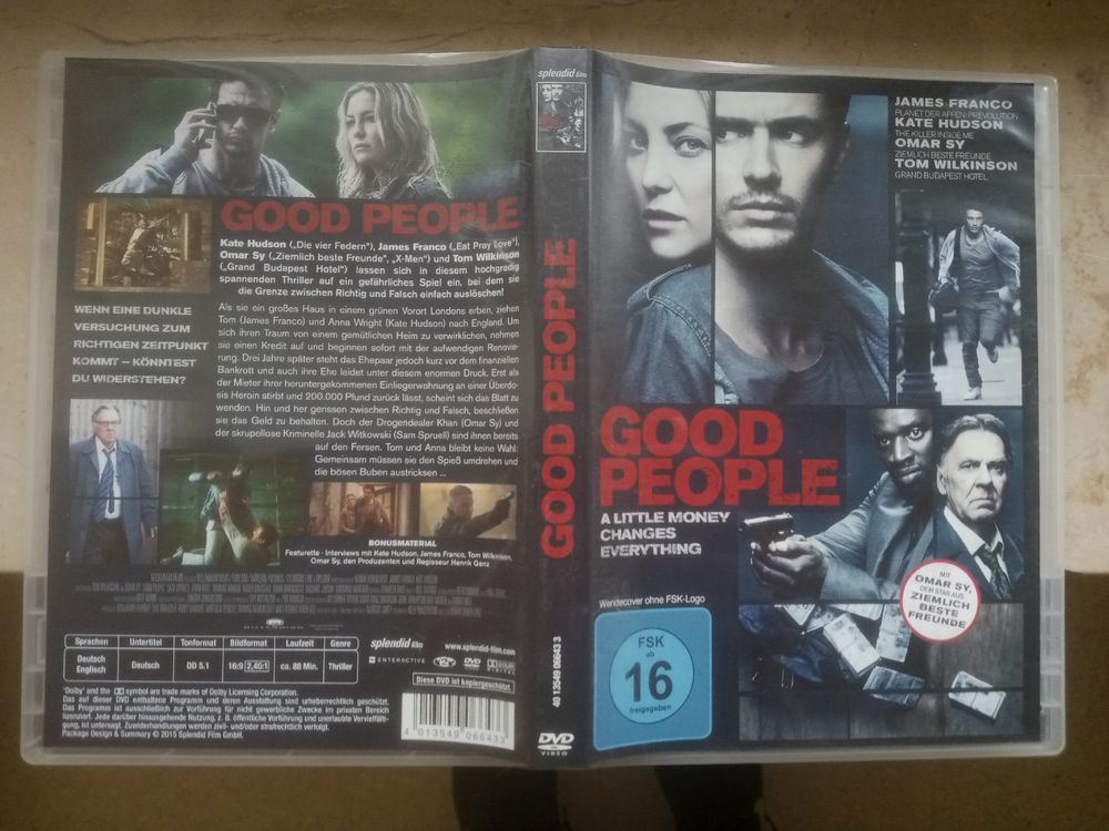 Good People - DVD - James Franco, Kate Hudson, Omar Sy 49 (Gebraucht ...