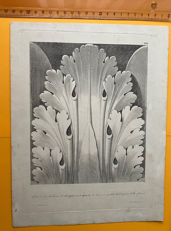 Incisione di GIACOMO MERCOLI Mugena su disegno di Albertolli (Gebraucht ...