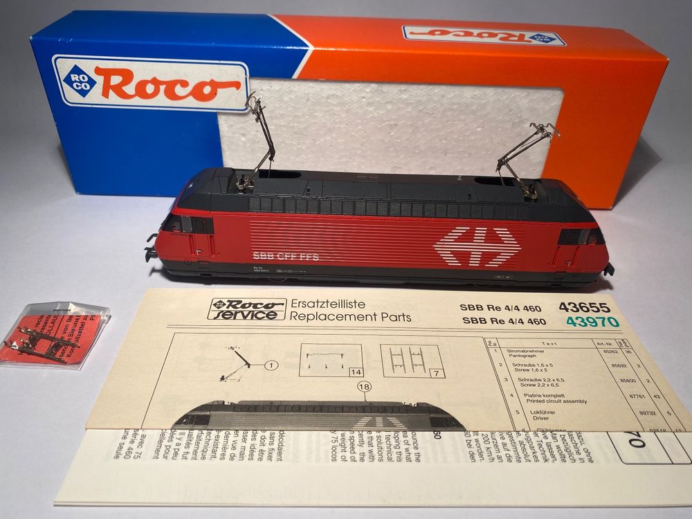 ROCO E-Lok SBB RE460 Rot LÖTSCHBERG, DC ANALOG 43655 | Acheter sur Ricardo