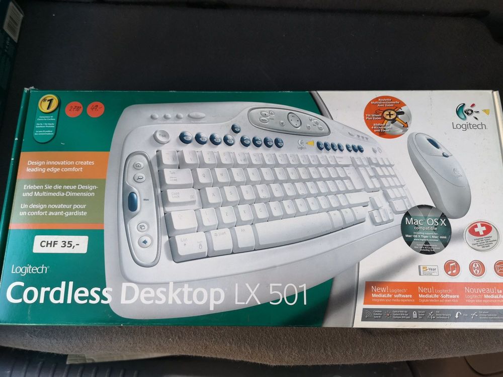 Cordless Desktop LX 501 Logitech Neu OVP Tastatur + Maus (Neu (gemäss ...