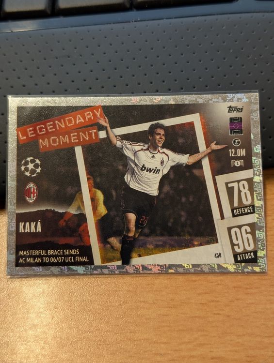 Topps Karte Kaka - AC Milan, Legendary Moment! Top! (Neu (gemäss ...