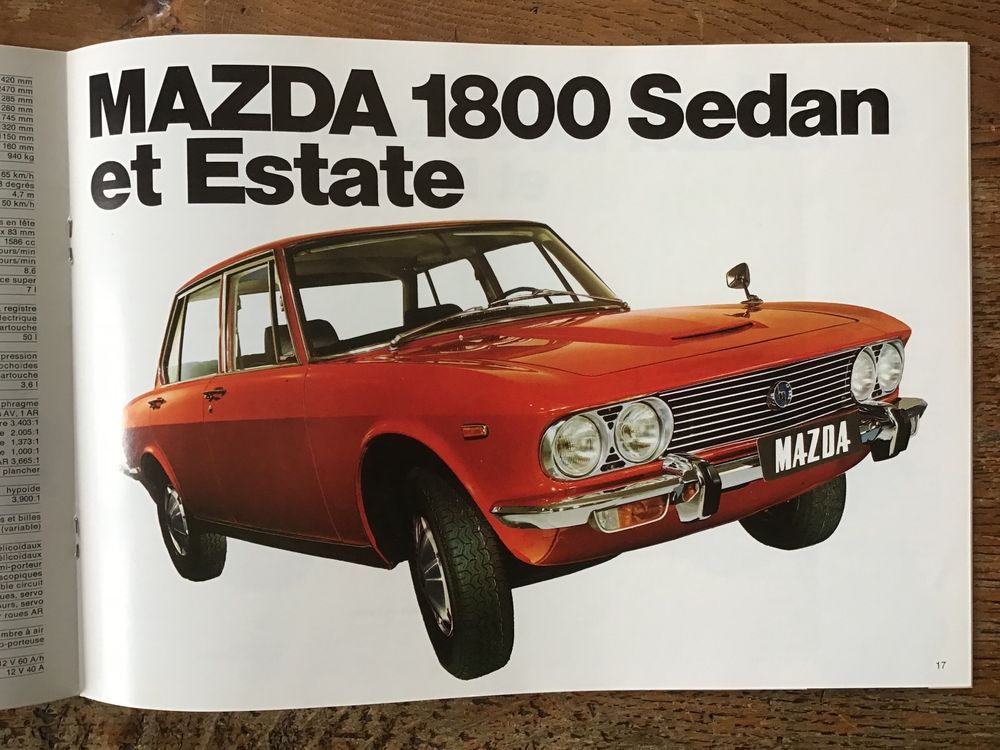 2 rares magazines prospectus oldtimer Mazda (D'occasion) à Fully pour ...