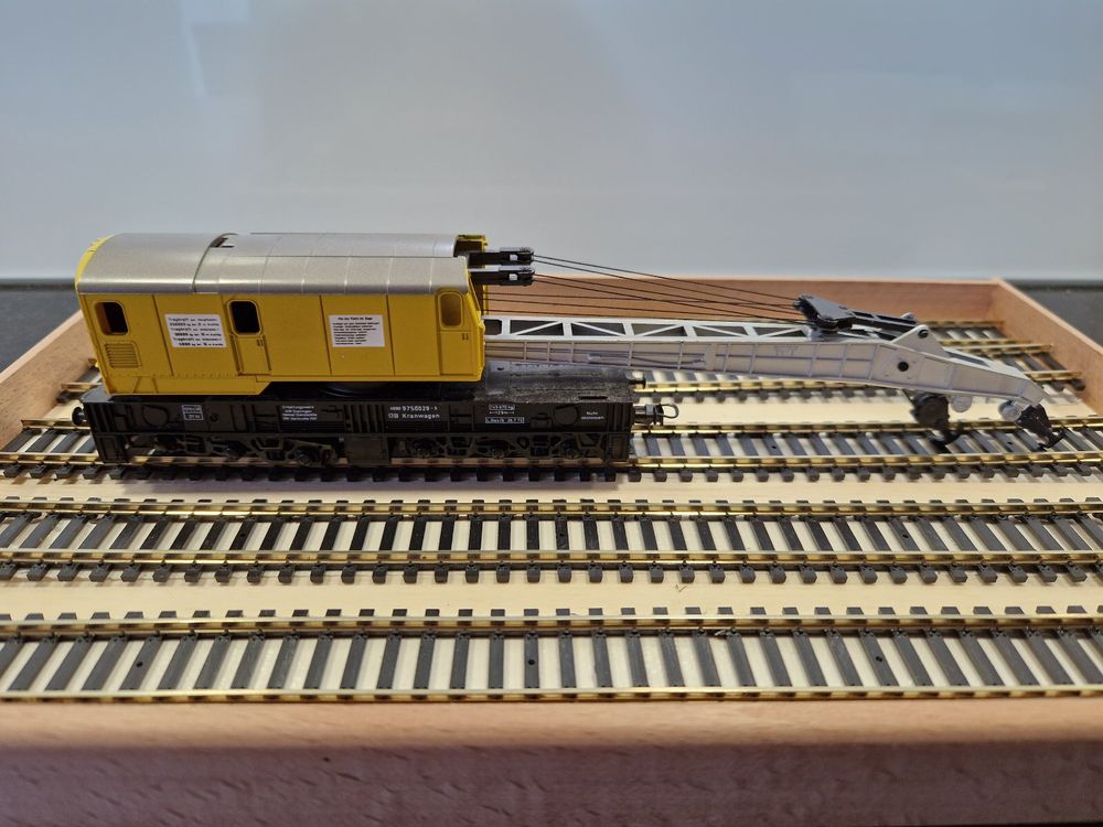 Mehano BLS Am 843 DC/Digital Sound mit Güterwagen/Kran (Gebraucht) in ...