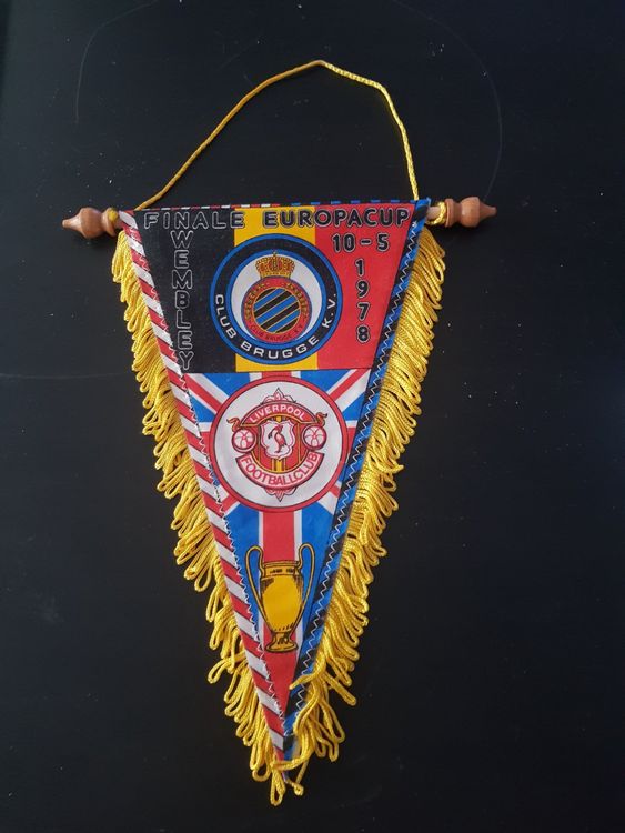 Europacup Finale der Landesmeister Wimpel Liverpool Brugge (Gebraucht ...