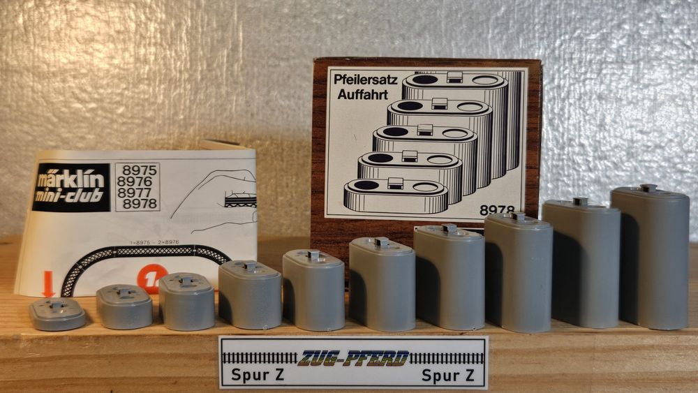8978: Märklin Z Pfeilersatz Auffahrt Brücke, OVP, neuwertig! (Neu ...